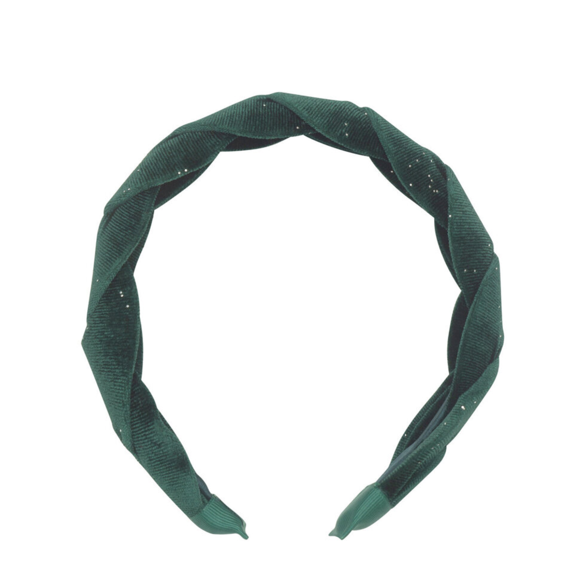 Plaukų lankelis - Evergreen Velvet Plaited – little-goose.com